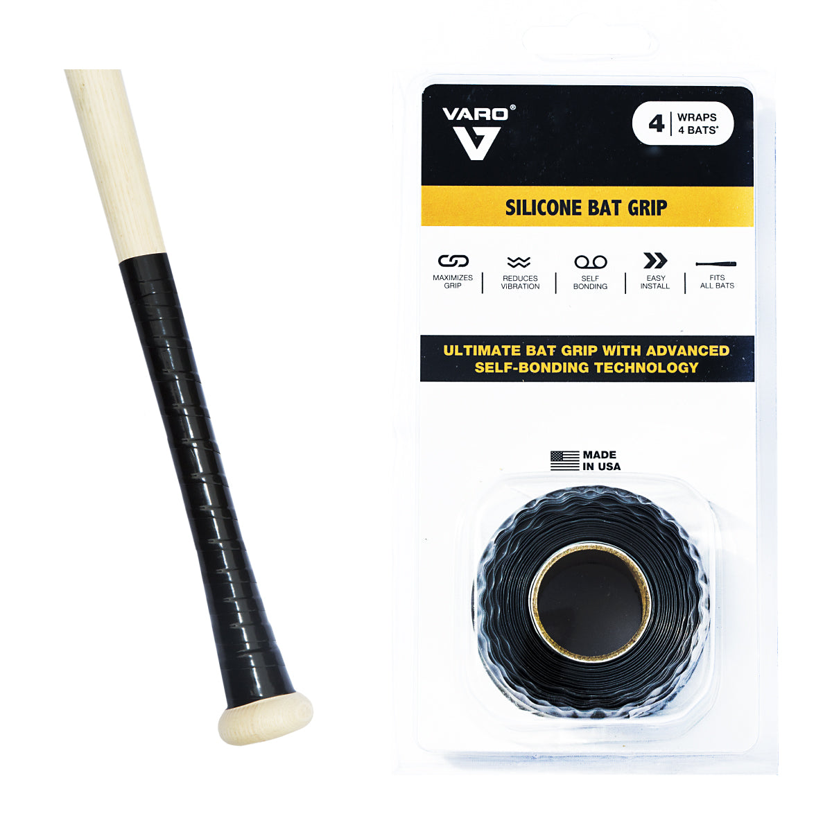 Varo Silicone Bat Grip - 10ft Roll – Varo Baseball